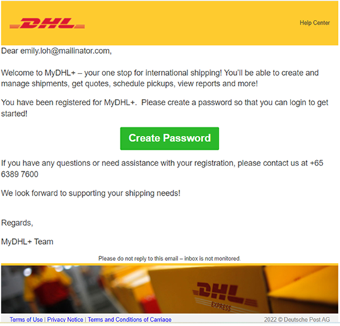 Prepare your Shipment on MyDHL+